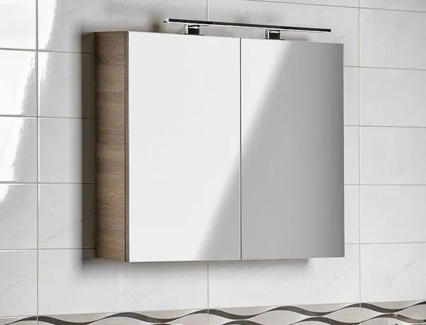 Aqualine Aqualine, VEGA galerka 60x70x18cm, dub platin, VG860