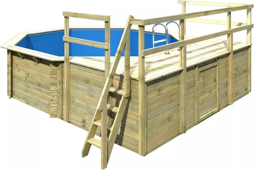 Bazén KARIBU model 2D (45637) 4,7 x 5,5 m LG3454