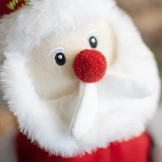 Vánoční dekorace Santa Claus zelená / červená 40 cm