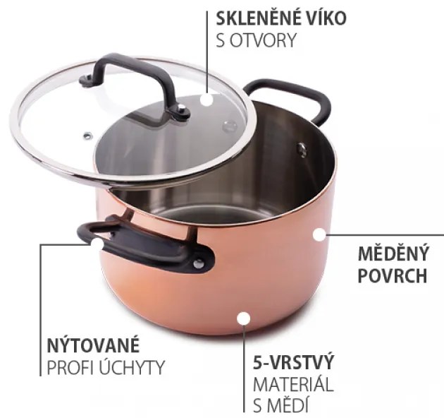 Lunasol - Hrnec Sirius Gaya 3,7 l Platinum Lunasol (600251)