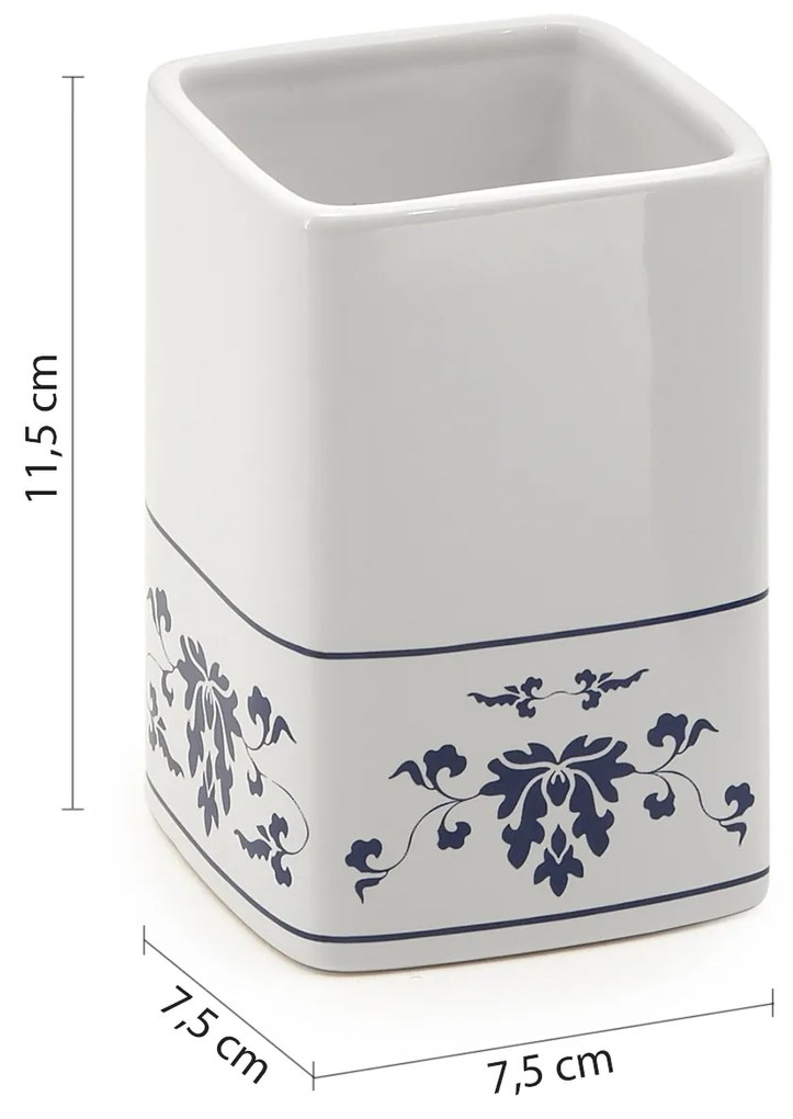 Gedy Gedy, CIXI pohár na postavení, porcelán, modrá/bílá, CX9889