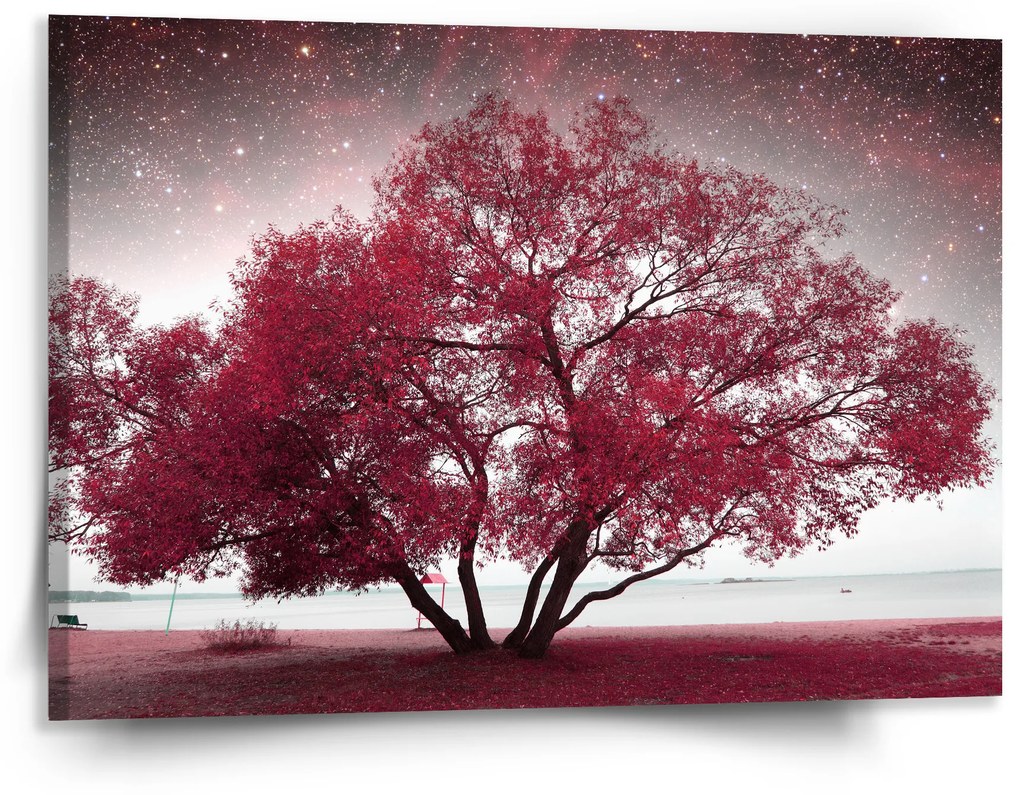Obraz - Červený strom 150x110 cm