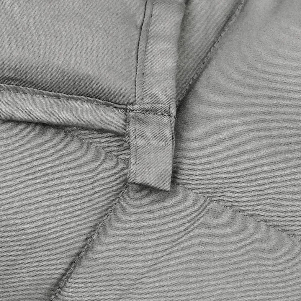 Zátěžová deka šedá 152 x 203 cm 7 kg textil 3154783