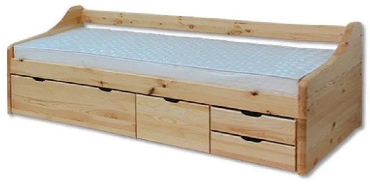 Casarredo KL-131 postel se zásuvkami, moření dub