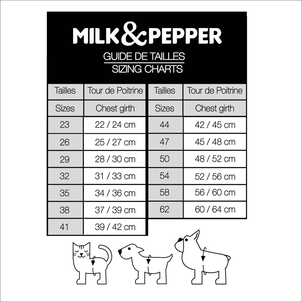 MILK&PEPPER Postroj pro psy Kurt Velikost: 32