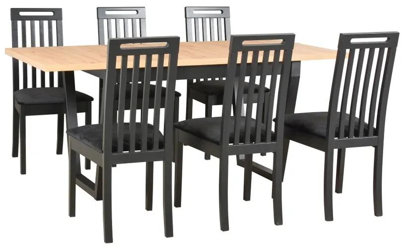 Jídelní stůl IKON 2 + doprava zdarma deska stolu grafit, nohy stolu / podstava černá