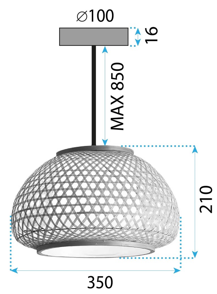 Toolight Závěsné osvětlení BOHO 5C NEW OSW-03801