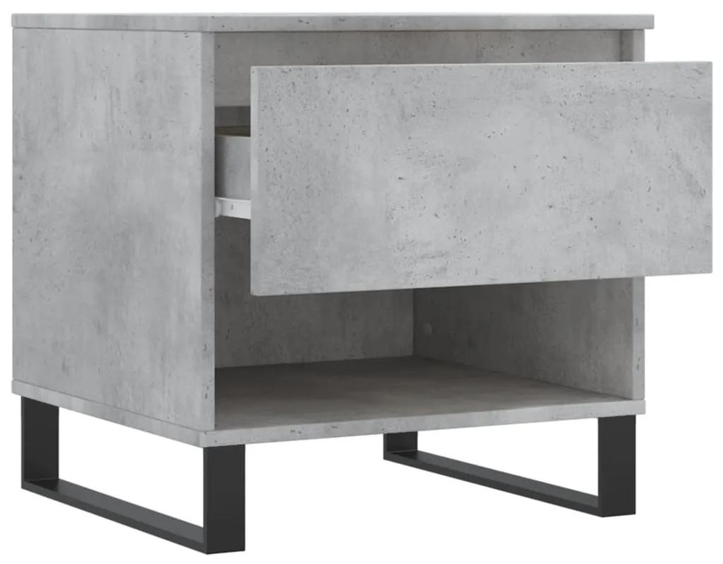 Konferenční stolek betonově šedý 50x46x50 cm kompozitní dřevo - Default Title
