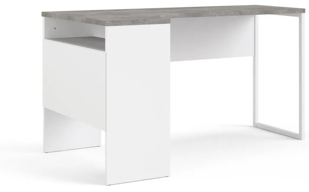 Psací stůl Felix 849 beton-bílá