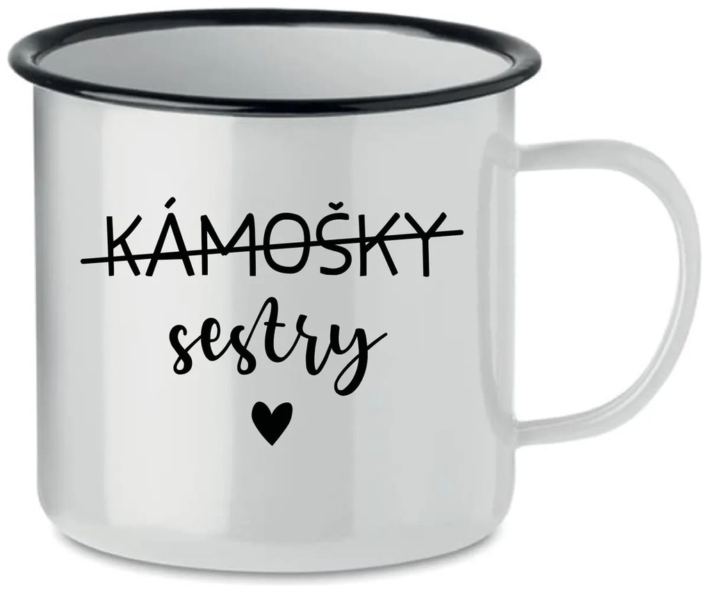 KÁMOŠKY SESTRY - bílý plecháček 350 ml