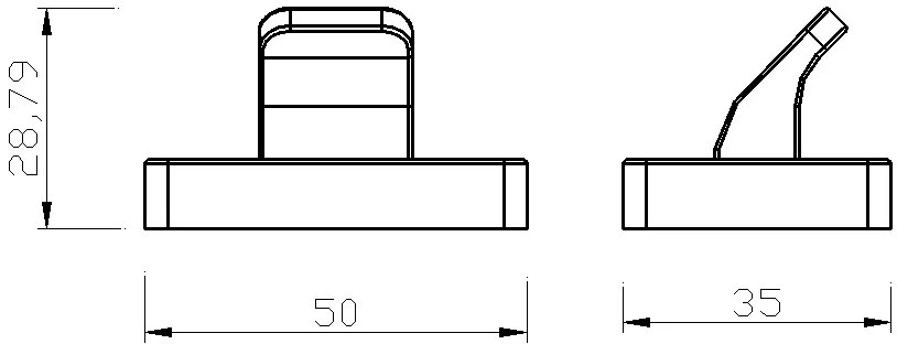 Novaservis - Háček GRETA, černá matná, AGR05BL