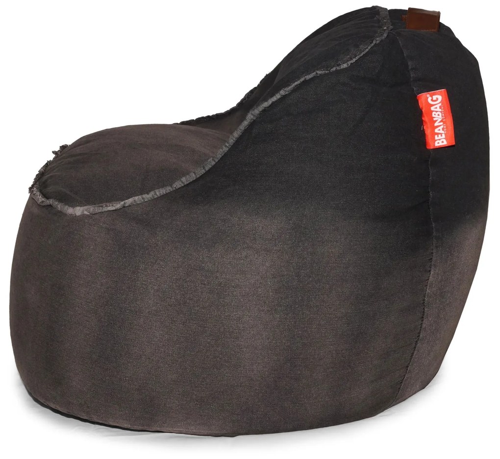 Beanbag Sedací vak Jeans Chair black