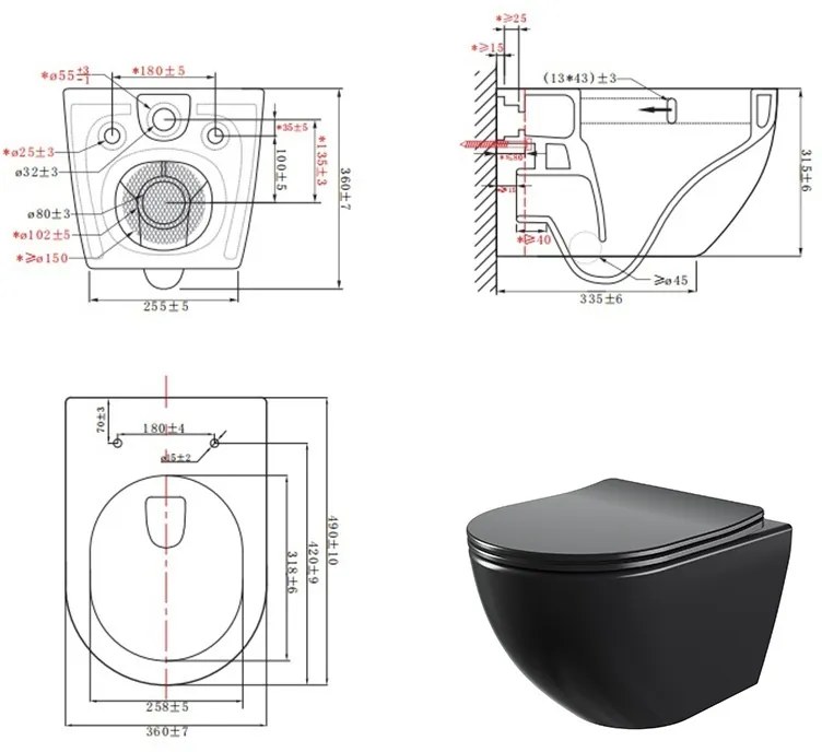 BPS-koupelny Podomítkový modul Geberit DuoFix s WC mísou NO-MTB-03 + ovládací tlačítko Delta 50 bílá