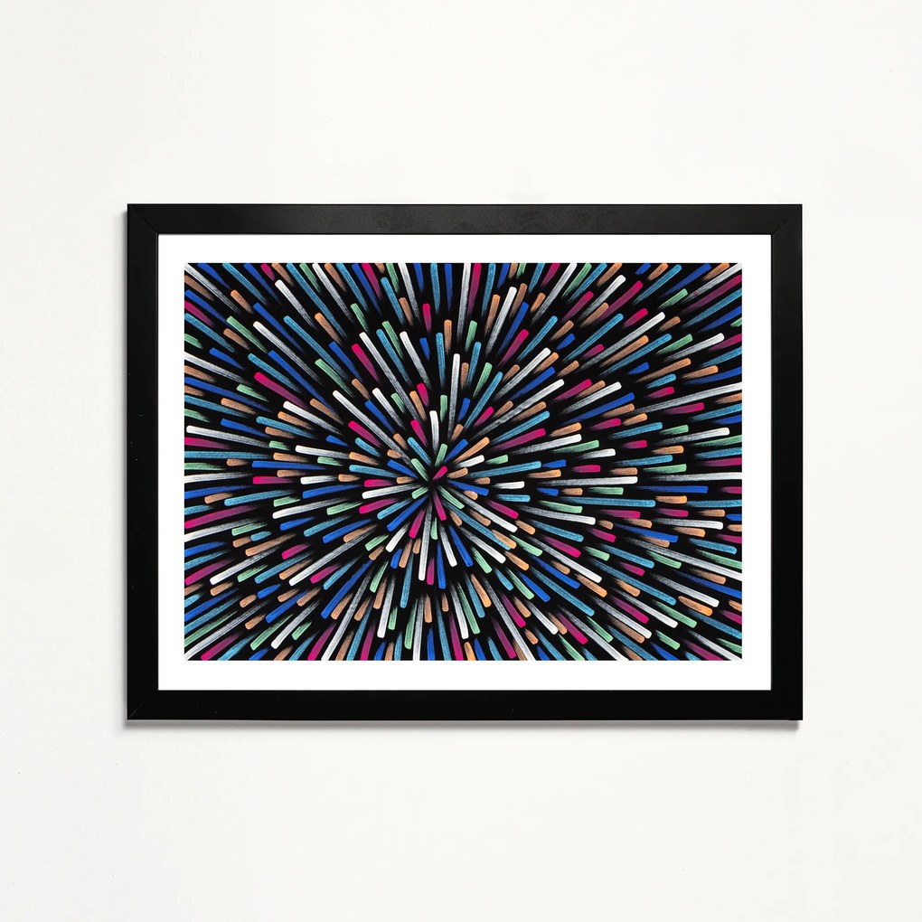 Jan Lamr | Exploze Rám: Černý, Velikost: 20 x 30 cm