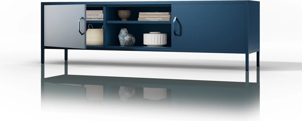 TV stolek XL ROSARIA 1700 x 400 x 500, tmavě modry
