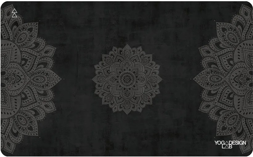 YOGA DESIGN LAB Ručník na jógu Mandala Black 38 × 61 cm