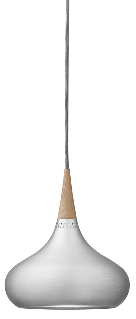 Fritz Hansen 84716372 Orient P1, závěsné svítidlo v kombinaci hliníku a dubu, 1x60W E27, prům. 22,5cm