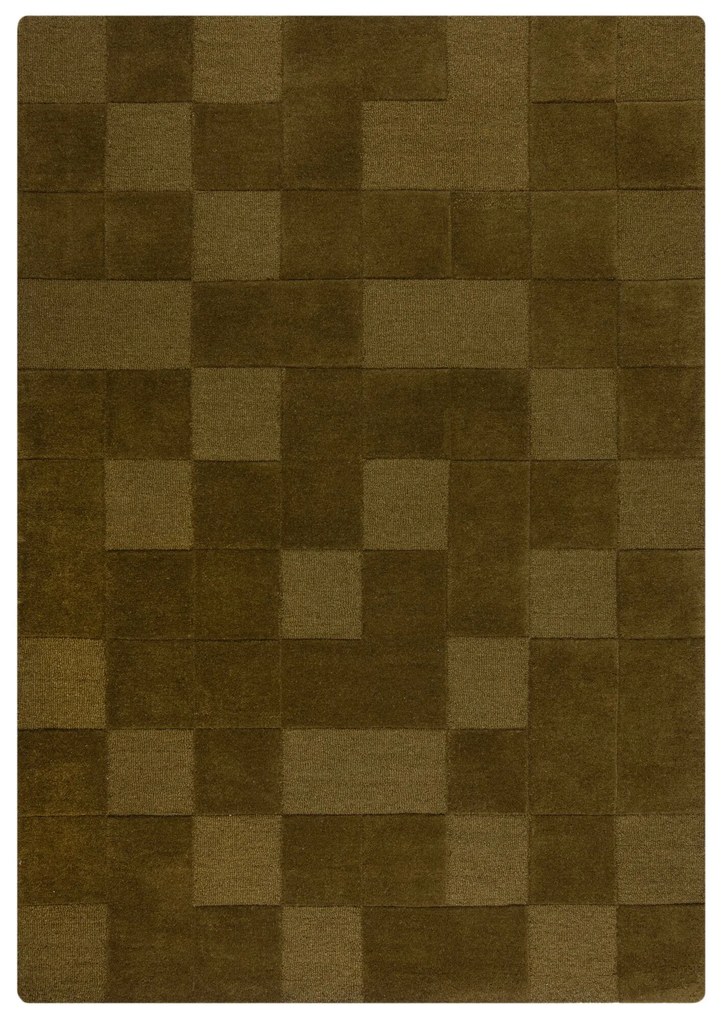Flair Rugs, Kusový koberec Moderno Checkerboard Green, 120x170, zelená, chodba / předsíň