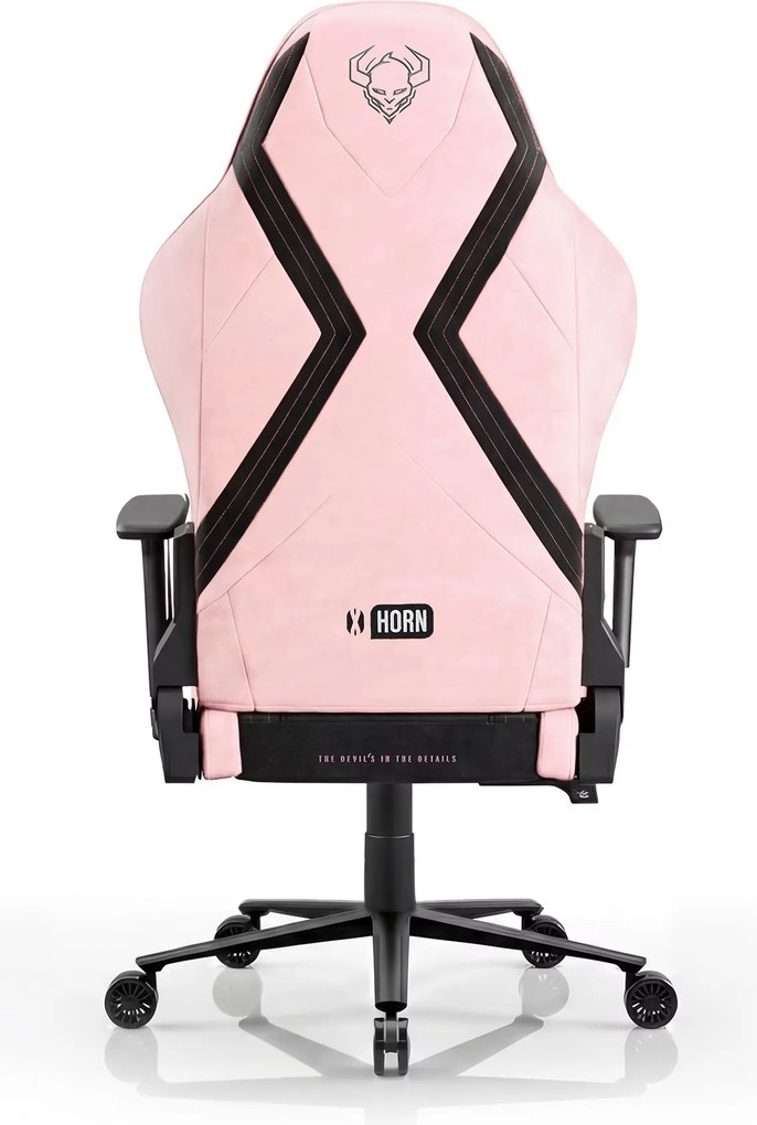 Látková herní židle Normal Size, černo-růžová: Diablo X-Horn 2.0 Akira Pink