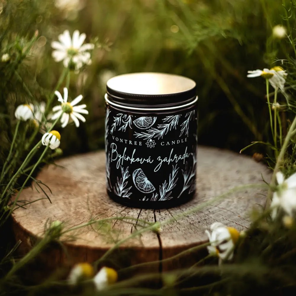 Přírodní sójová svíčka VonTree CANDLE | Rozmarýn & Šalvěj & Citrus | 180 ml