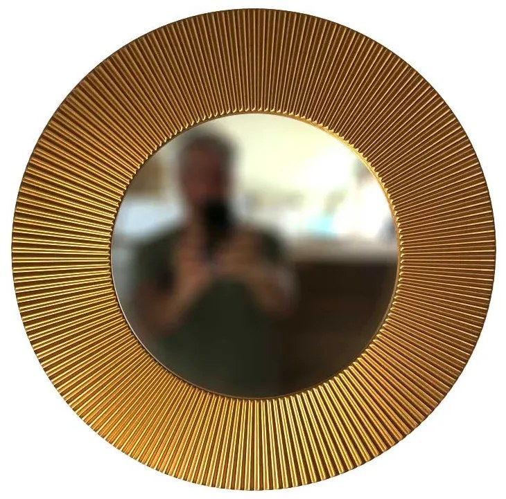 Amadeus Kulaté zrcadlo SLUNCE 50cm Bronzová barva