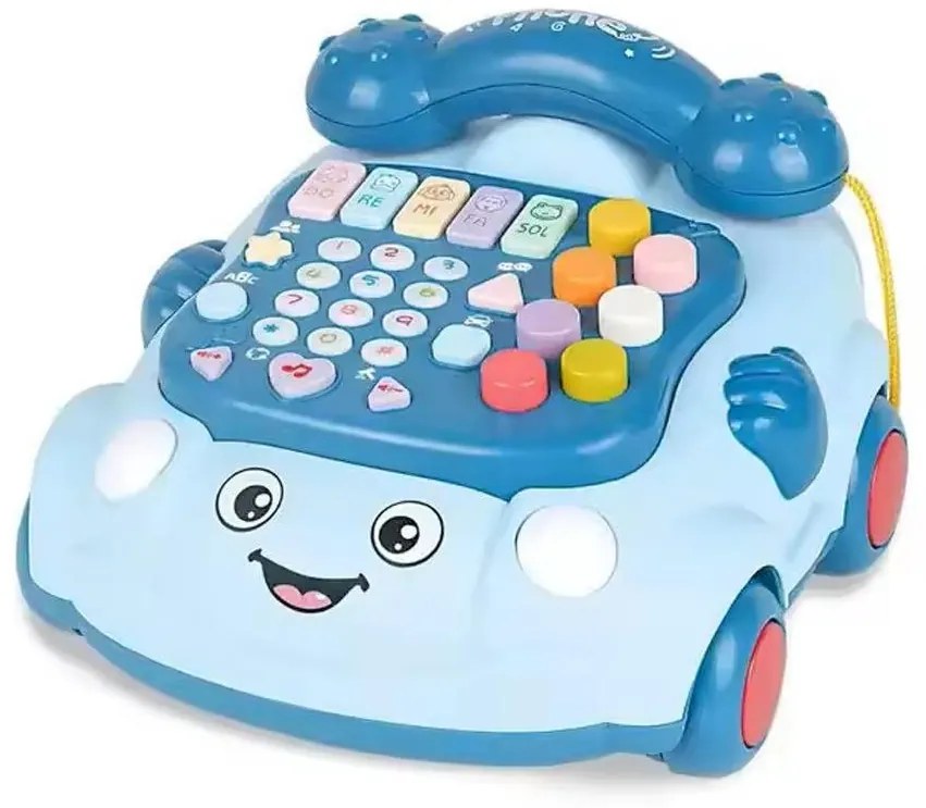 Bavytoy tahací telefon modrý