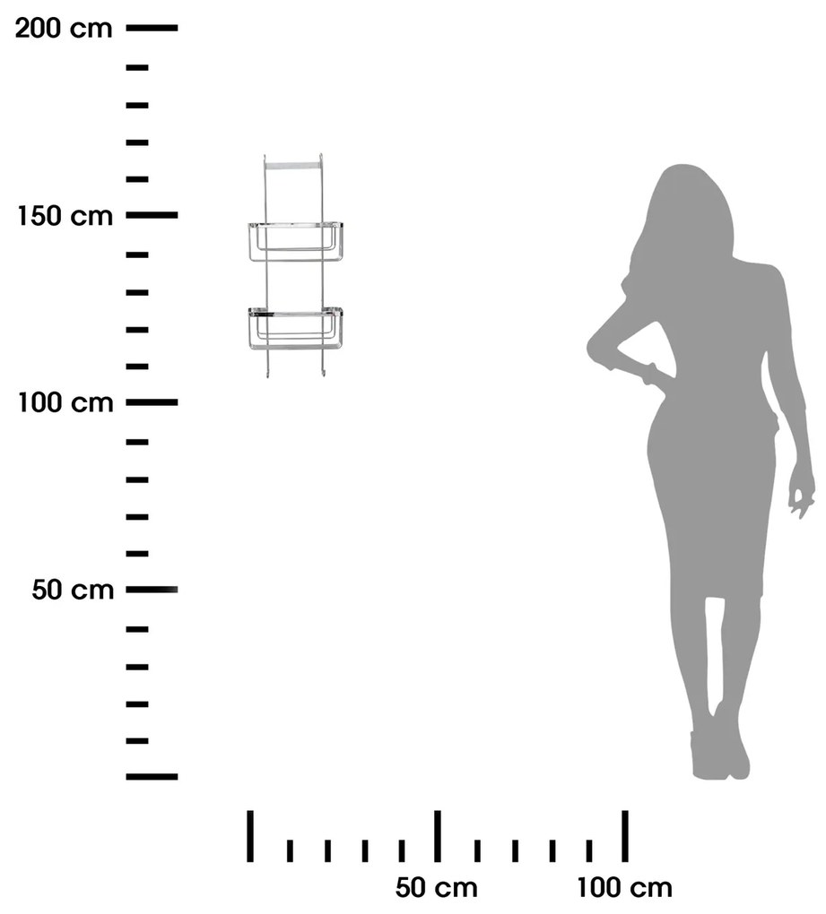 Polička do koupelny Ester Chrome, chromová