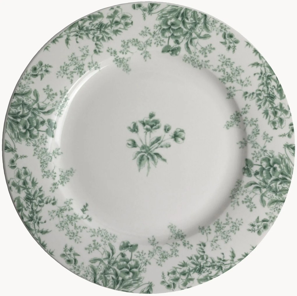 Sada porcelánových snídaňových talířů Thurston Bloom, 4 díly