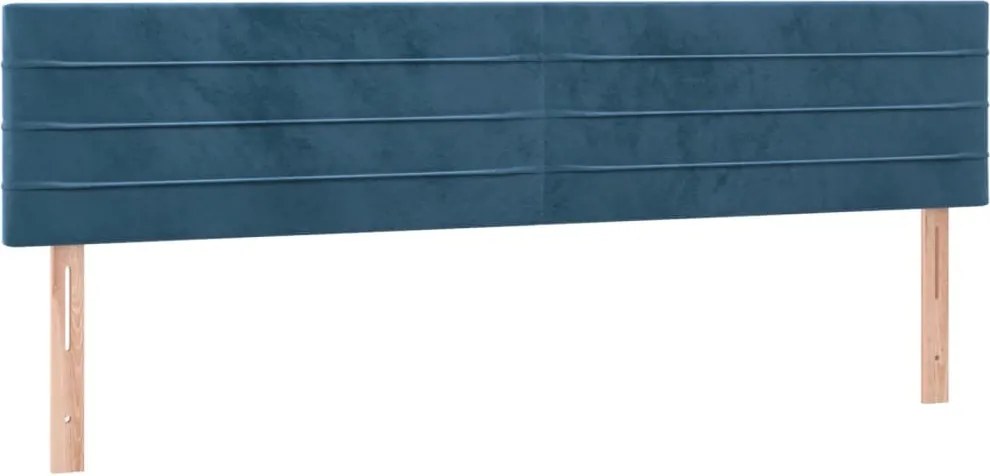 Box spring postel s matrací tmavě modrá 120x190 cm samet 3270479