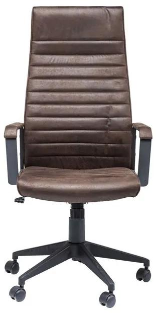 KARE DESIGN Kancelářská židle Labora High Brown 127,5 × 58 × 56 cm