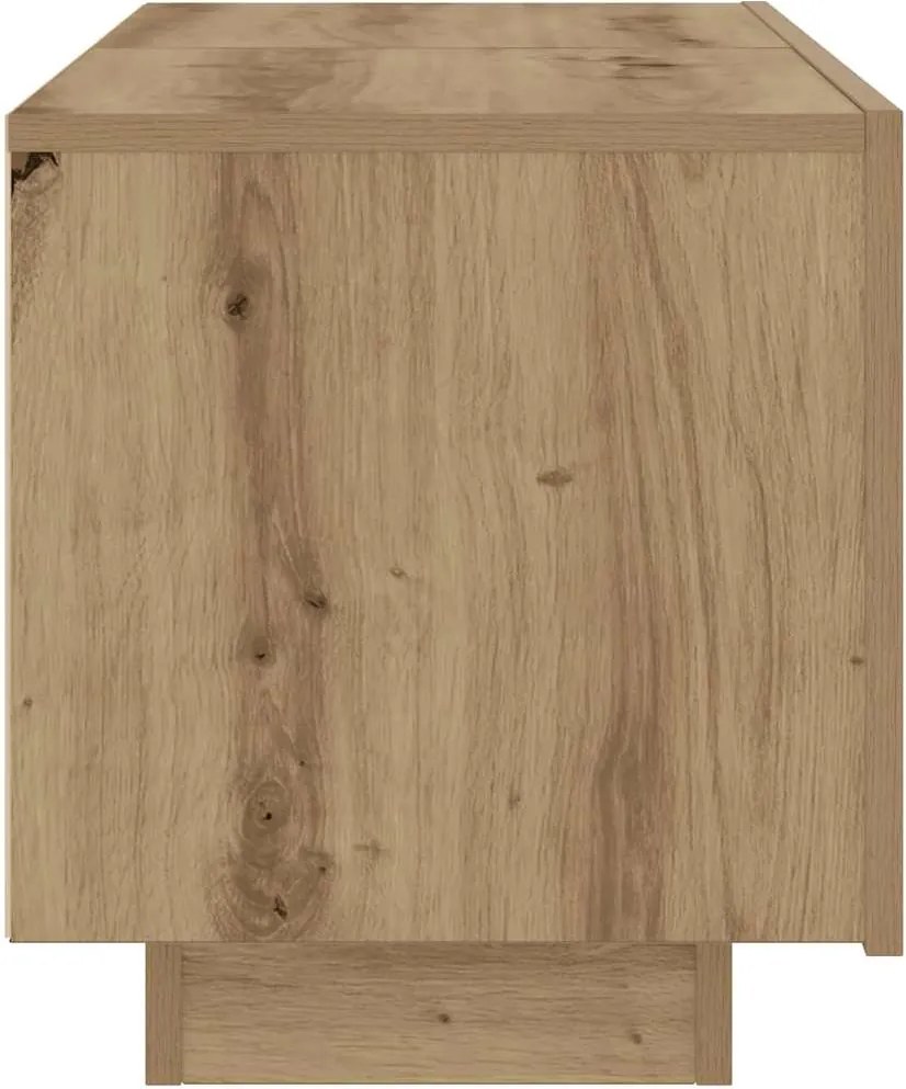 Noční stolek dub artisan 100x35x40 cm kompozitní dřevo 3329174