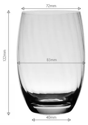 Lunasol - Sklenice Tumbler 460 ml, 6 ks - Optima Line Glas Lunasol (322674)