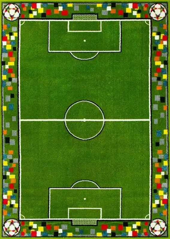 Dětský koberec Rainbow 11118/130 Fotbalové hřiště Rozměr: 160x230 cm | Biano