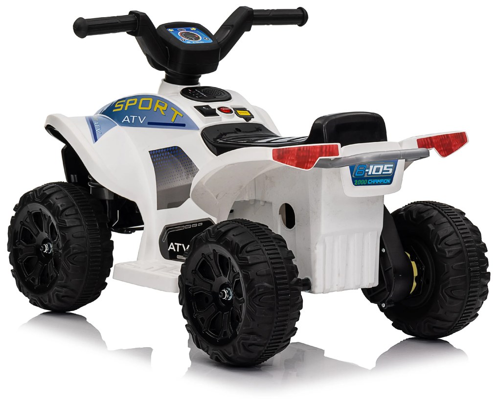 Elektrické autíčko QUAD Kids E-ATV bílé