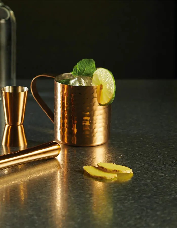 Nerezový tepaný hrnek Moscow Mule