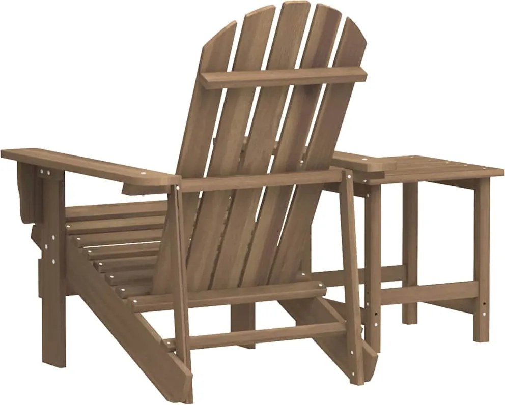 Zahradní židle Adirondack se stolkem masivní jedle hnědá 315921