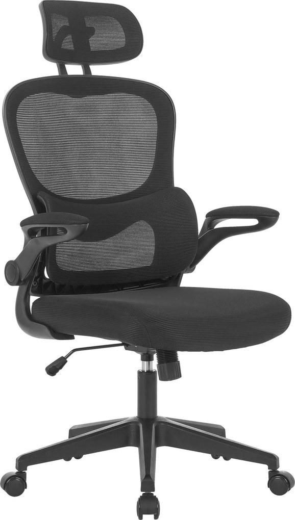 XXXLutz OTOČNÁ ŽIDLE, síťovina, černá Carryhome - Otočné židle - 001884003701