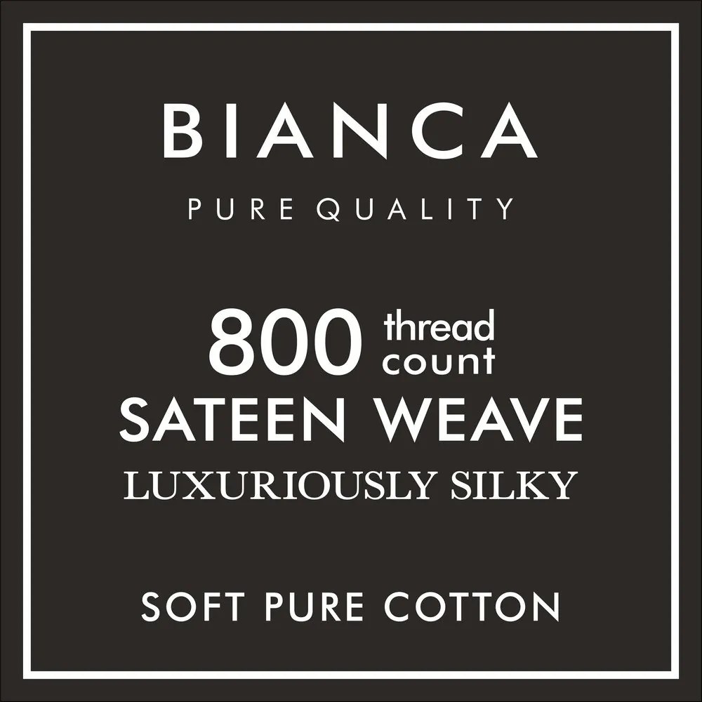 Bílé napínací prostěradlo z bavlněného saténu 150x200 cm Luxury Cotton Sateen – Bianca