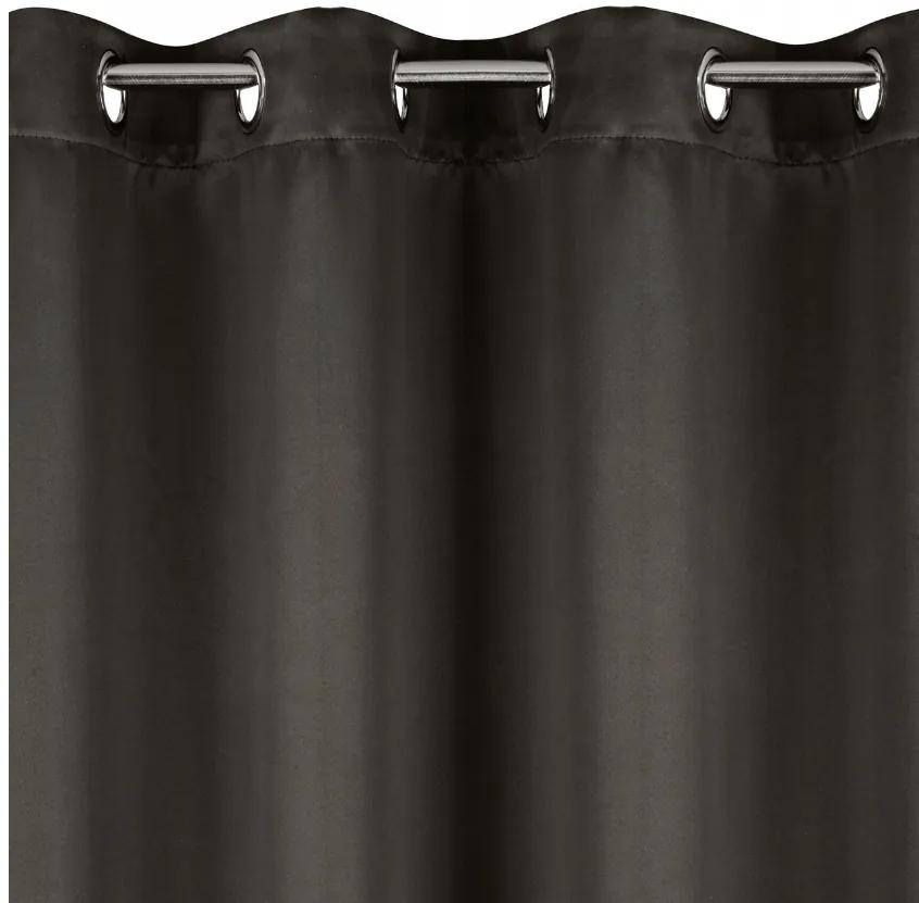 Decority Hotový blackout zatemňovací závěs na kroužcích 135x250cm různé barvy Barva: černá