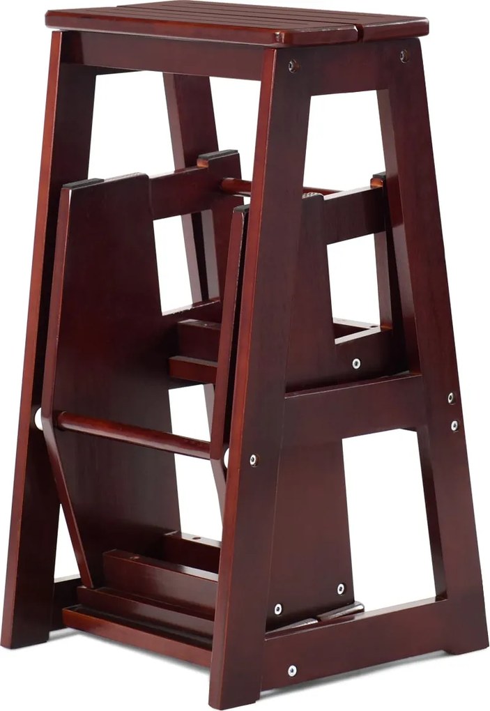 Costway Chair Ladder Žebřík Chair Stool Žebřík Stupeň Chair Stupeň skládací
