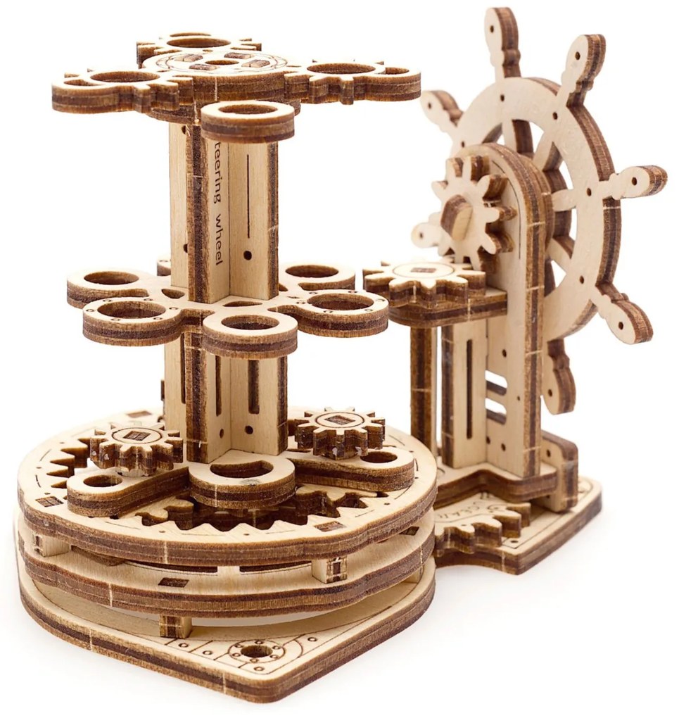Ugears 3D dřevěné mechanické puzzle Organizér na psací potřeby