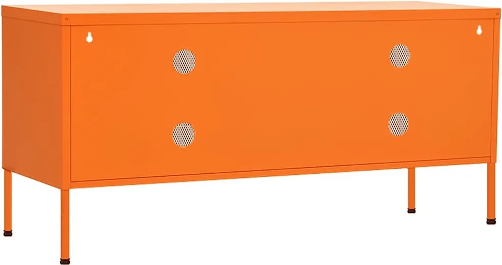 TV skříňka oranžová 105 x 35 x 50 cm ocel 336237