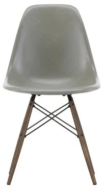 Eames Fiberglass chair DSW tmavě lakovaný javor raw umber Vitra