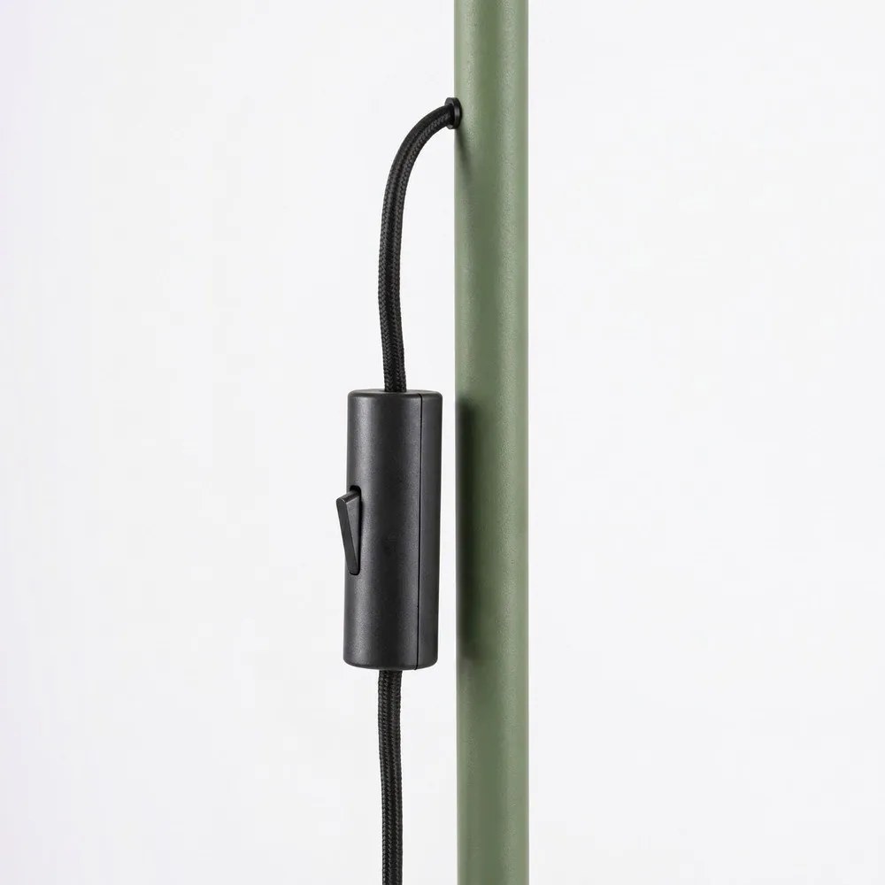 Zelená hliníková stojací lampa s ohybatelnou konstrukcí (výška 155 cm) Gleam – Sollux