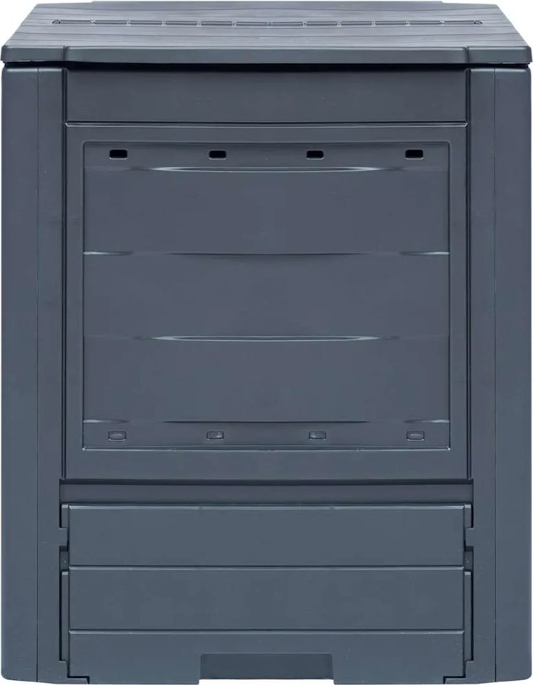 Zahradní kompostéry 2 ks šedé 60 x 60 x 73 cm 520 l 278919
