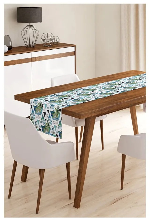 Běhoun na stůl z mikrovlákna Minimalist Cushion Covers Palm World, 45 x 145 cm