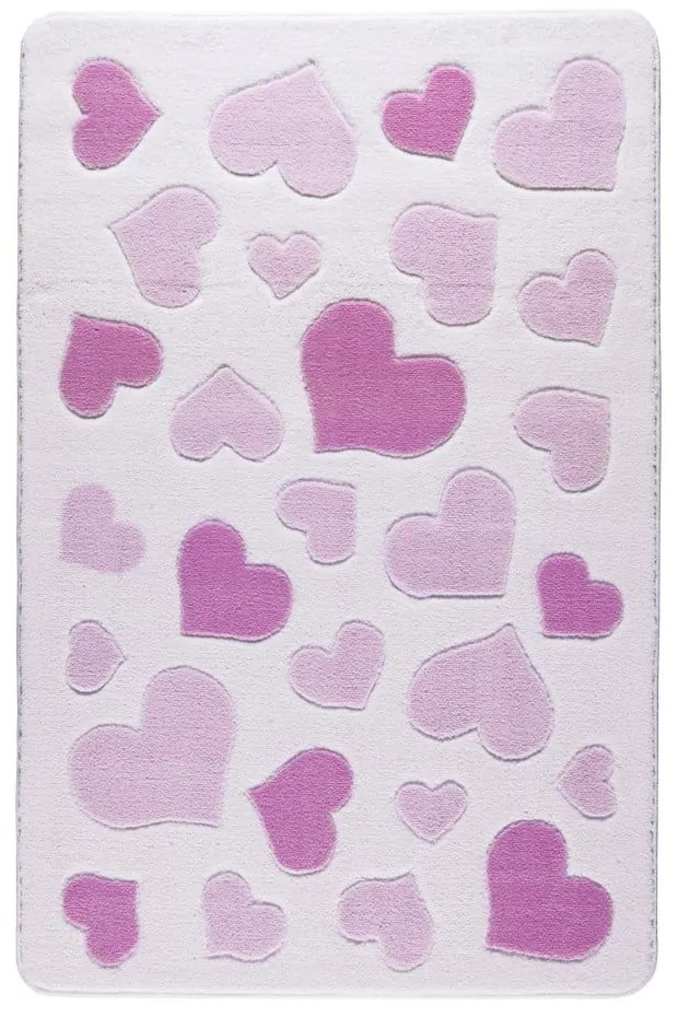 Dětský koberec Sweet Love Pink, 100 x 150 cm