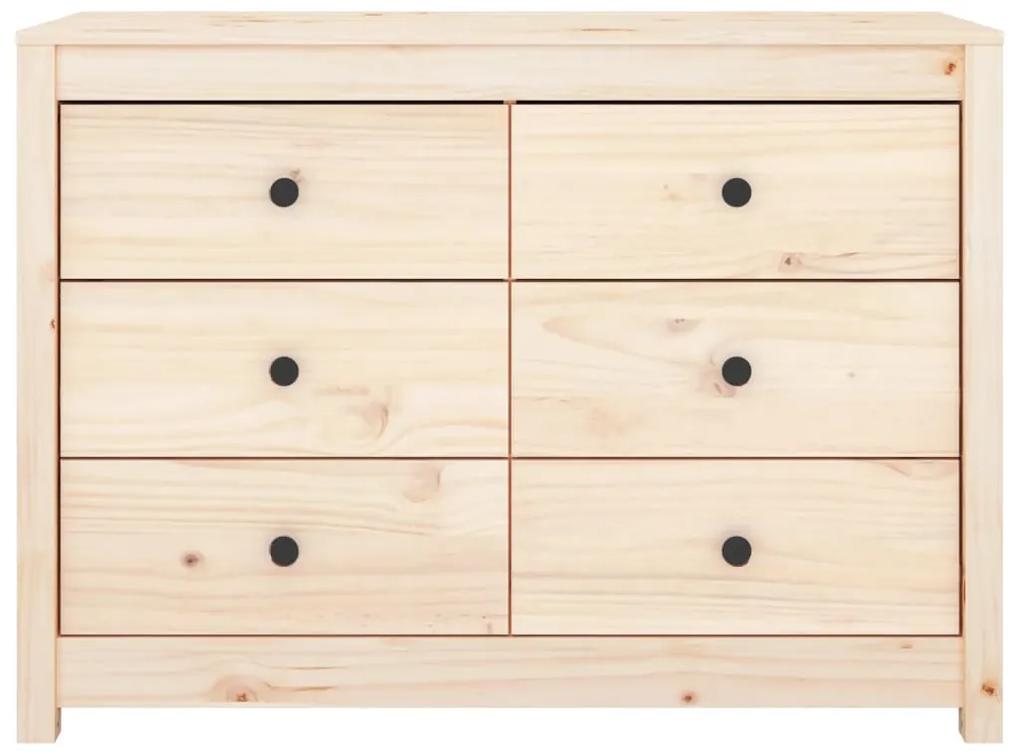 Odkládací skříňka 100x40x72 cm masivní borové dřevo - Default Title