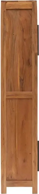 furniture-nabytek.cz - Vysoká skříňka Osvaro - Černé kovové úchytky