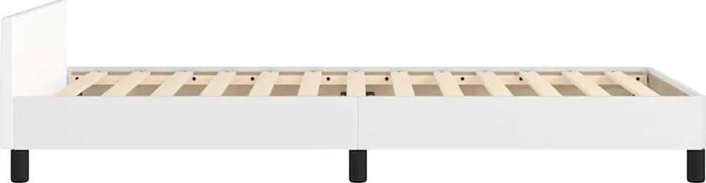 Rám postele s čelem bílý 80 x 200 cm umělá kůže 3125538